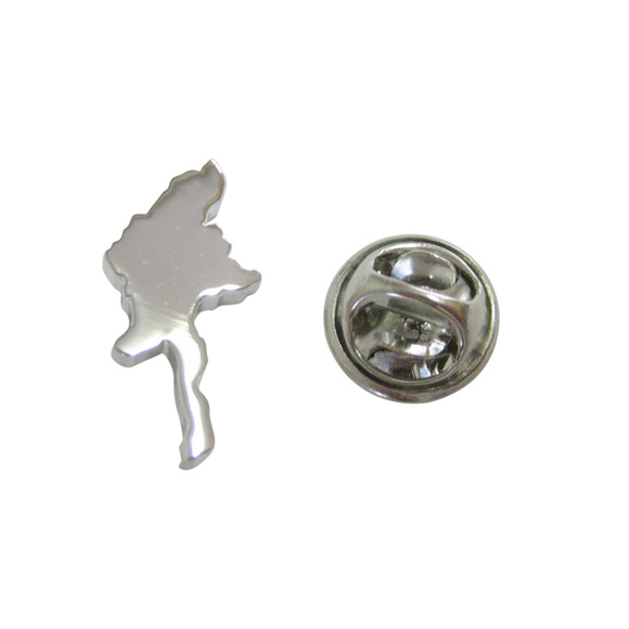 Kiola Designs | Accessories | Burma Map Shape Lapel Pin | Poshmark